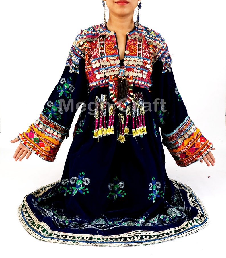 Vintage Tribal Dance Wear Afghan Dress Beaded Afghan Bridal | Etsy Canada