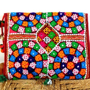 Gujarati Embroidery Traditional Clutch Purse Boho Hippie Banjara Bag ...