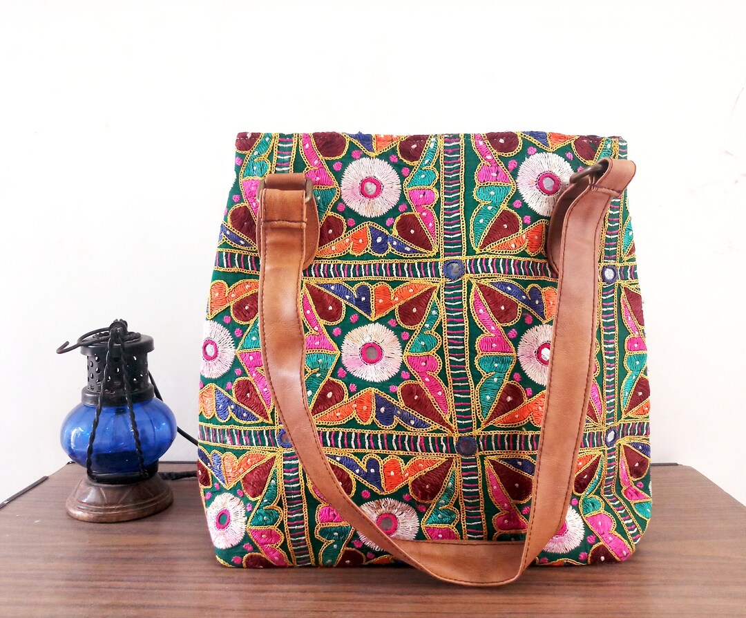 Kutch Banjara Bag Hand Embroidered Mirror Work Shoulder Bag With ...
