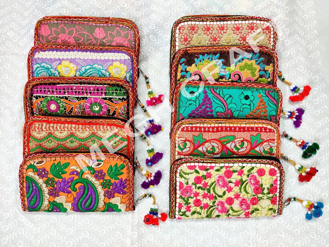 Buy Wholesale Lot 10 Pcs Boho Gypsy Fashion Handmade Women Wallet Purse ...