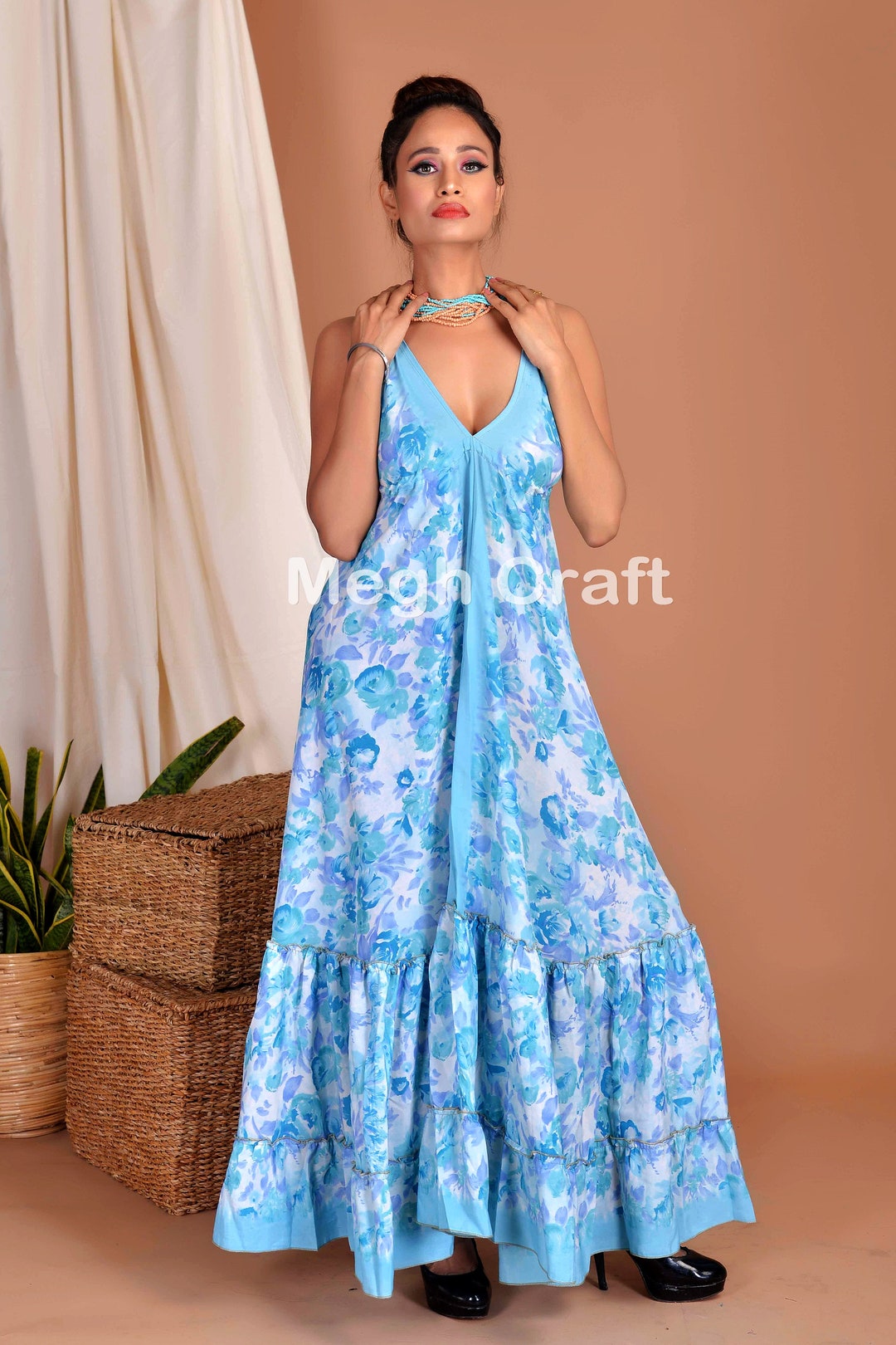 Boho Fashion Maxi Uno Dress US Fashion Floral Maxi - Etsy