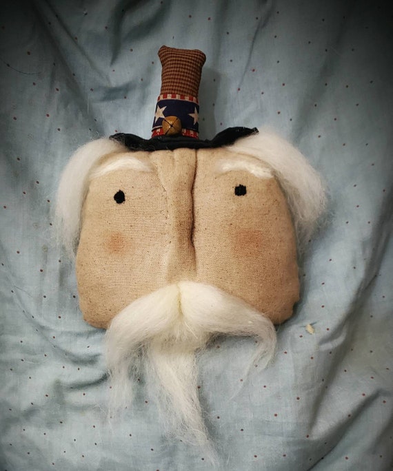 Patriotic Primitive Uncle Sam Head - Etsy