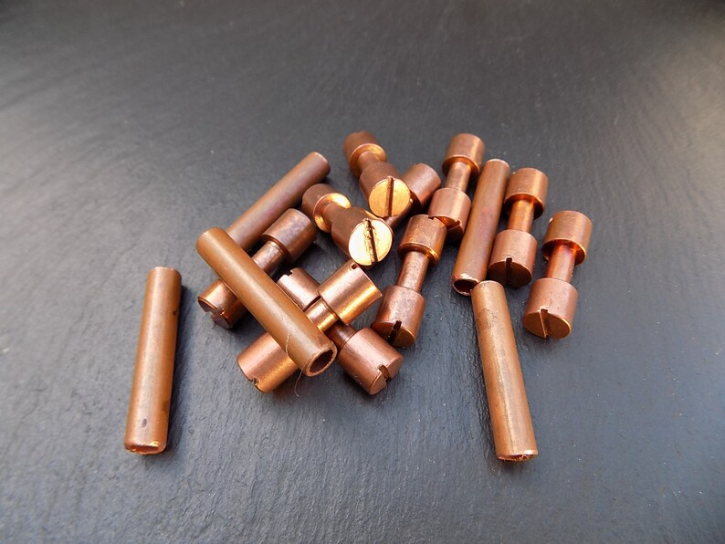 5 Pairs of Copper Corby Bolts Knife Making Knife Handle Handmade Knife ...