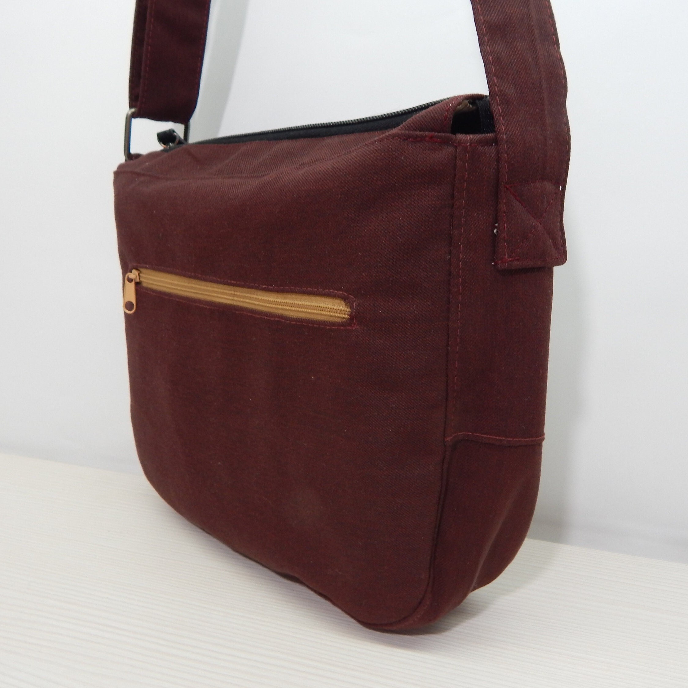 Upcycled Crossbody Bag Small Handmade Fabric Crossbody Bag for Women ...