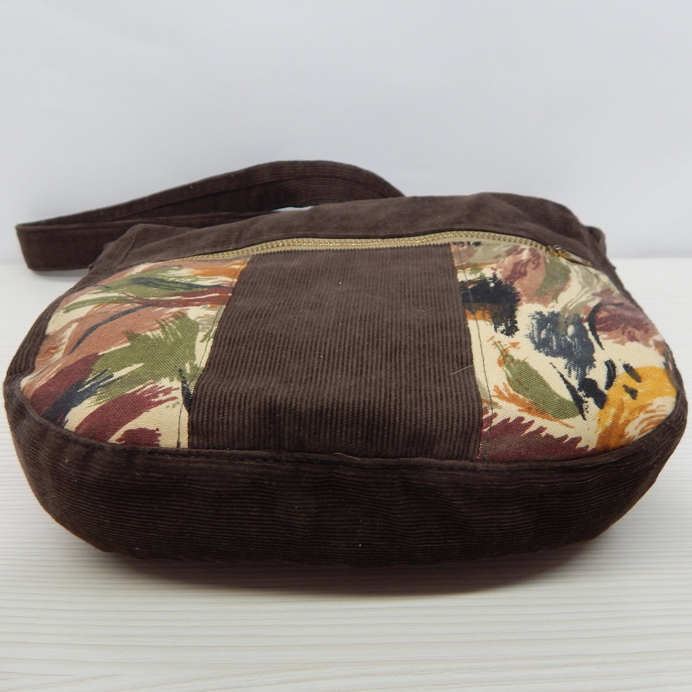 Upcycled Fabric Crossbody Bag Handmade Corduroy Crossbody Bags - Etsy
