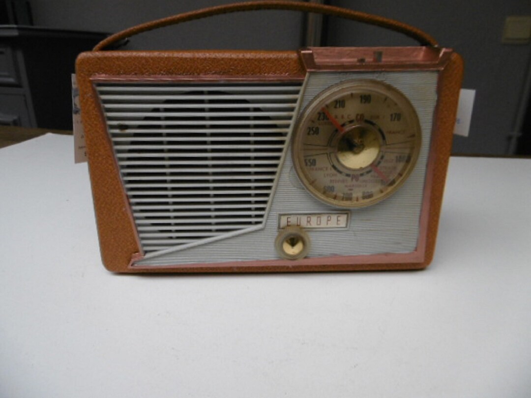 EUROPE FRANCE Radio From 1960 Working on Go-ma With 1 9-volt - Etsy
