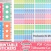Erin Condren Monthly Tabs, Printable Planner Stickers, Divider Tabs ...