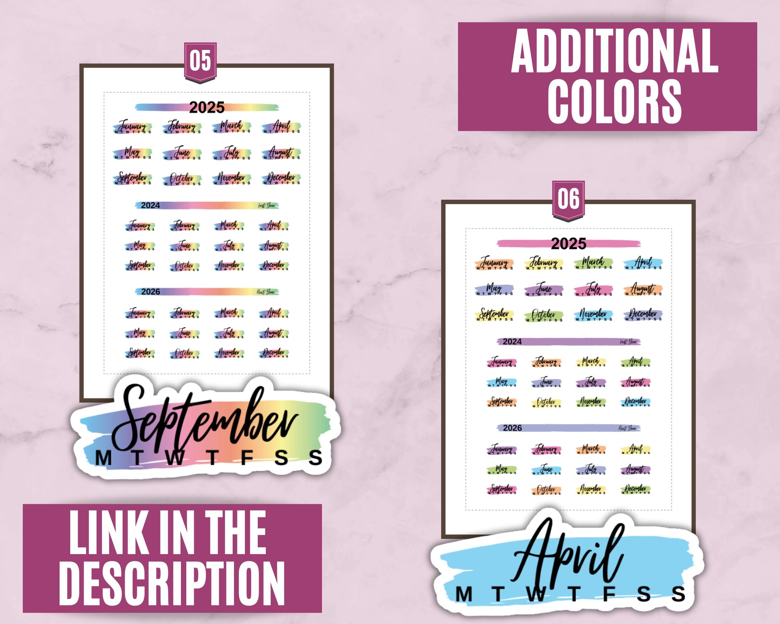 HOBONICHI COUSIN COVER(A5)2025 Neutral Covers Printable/months of the ...