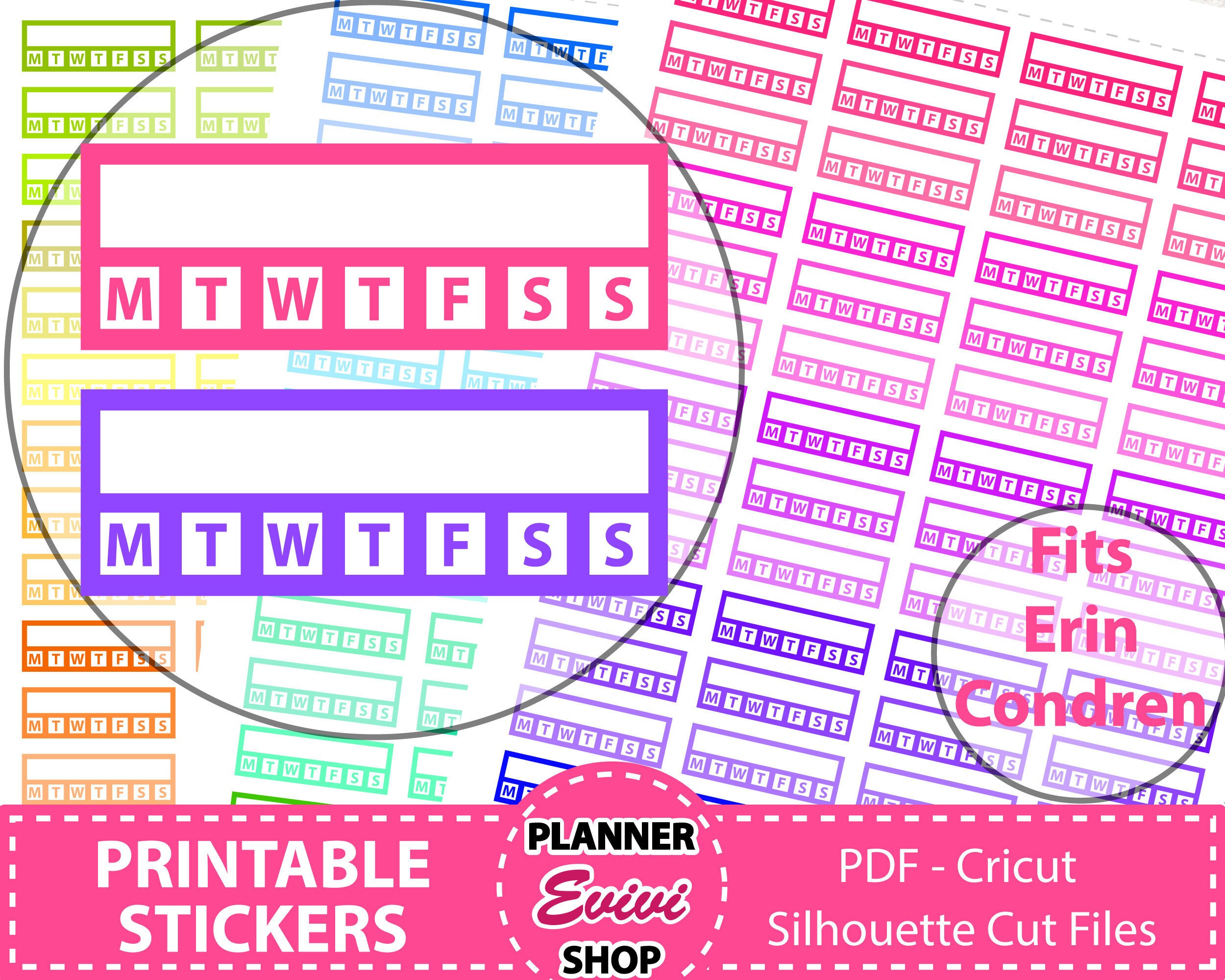 Weekly Habit Tracker/printable Planner Stickers/erin Condren Planner ...