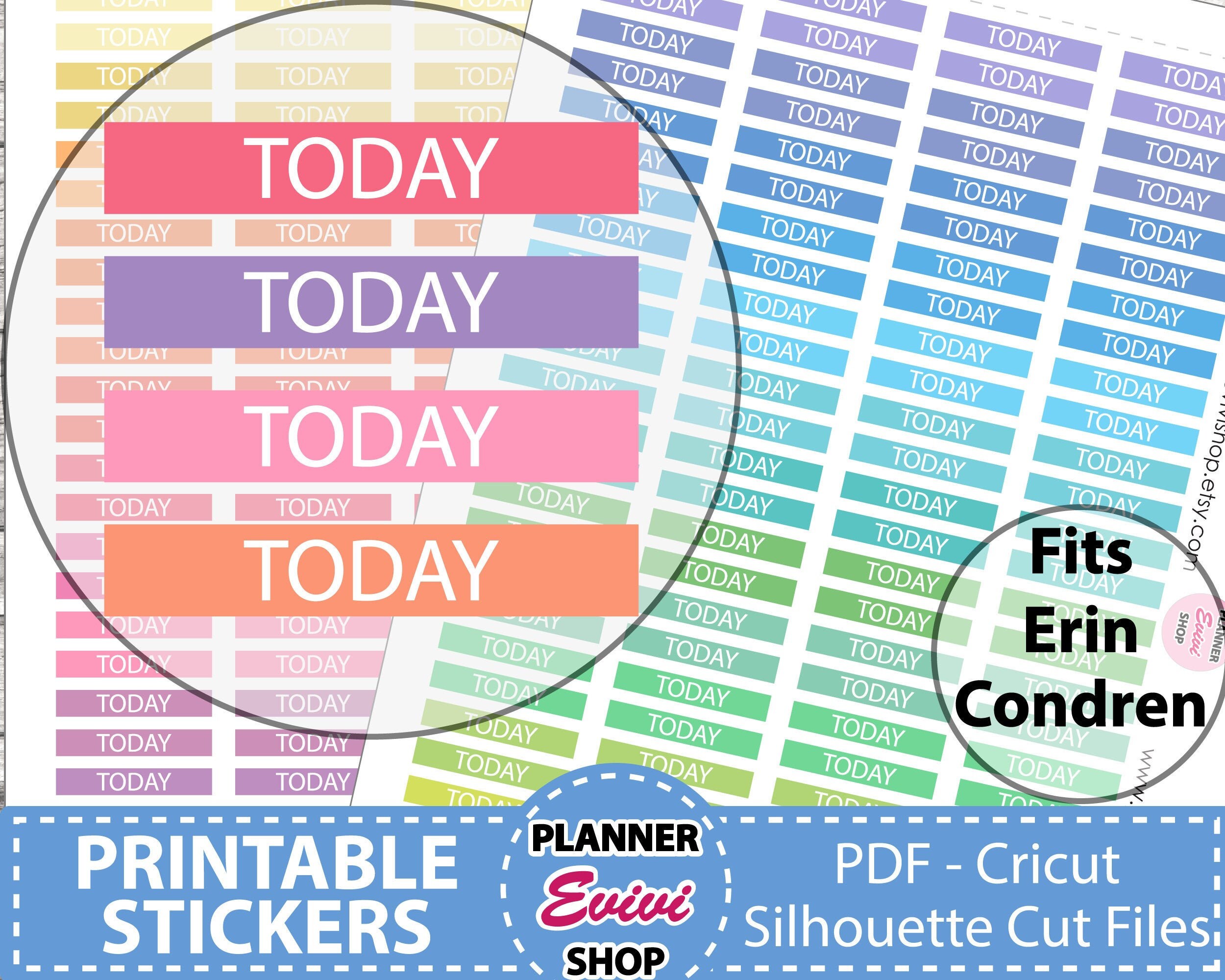 Printable Planner Headers TODAY Stickers Printable TODAY - Etsy