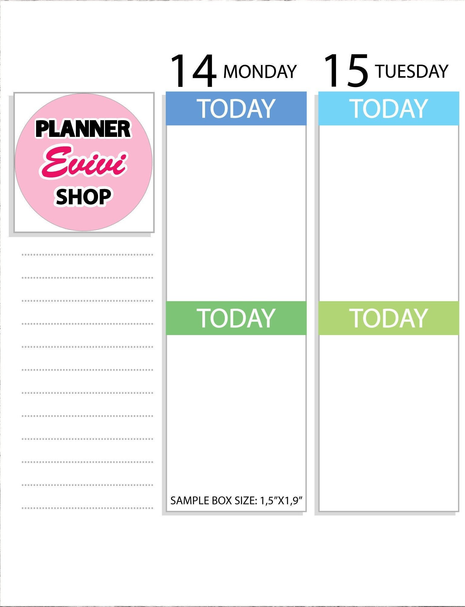 Printable Planner Headers TODAY Stickers Printable TODAY - Etsy