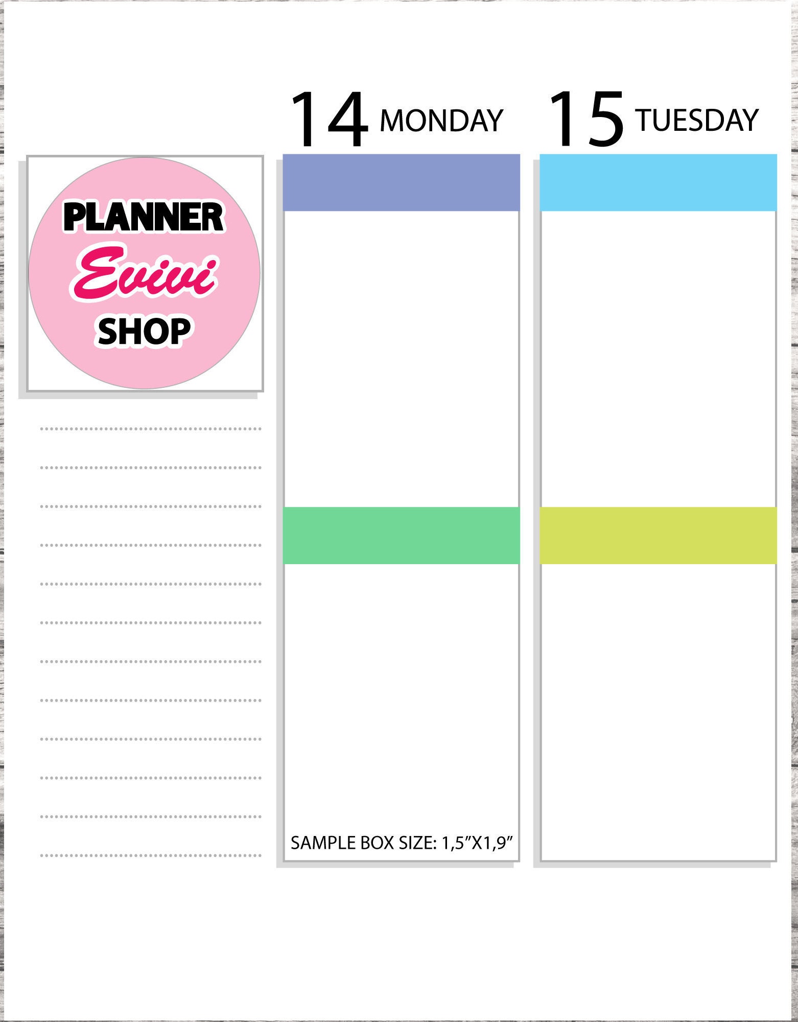 Pastel Headers Printable Planner Stickers/ Erin Condren - Etsy