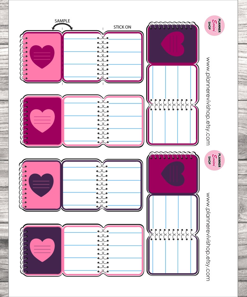 3D Effect Sticker/printable Planner Stickers/erin Condren Planner ...
