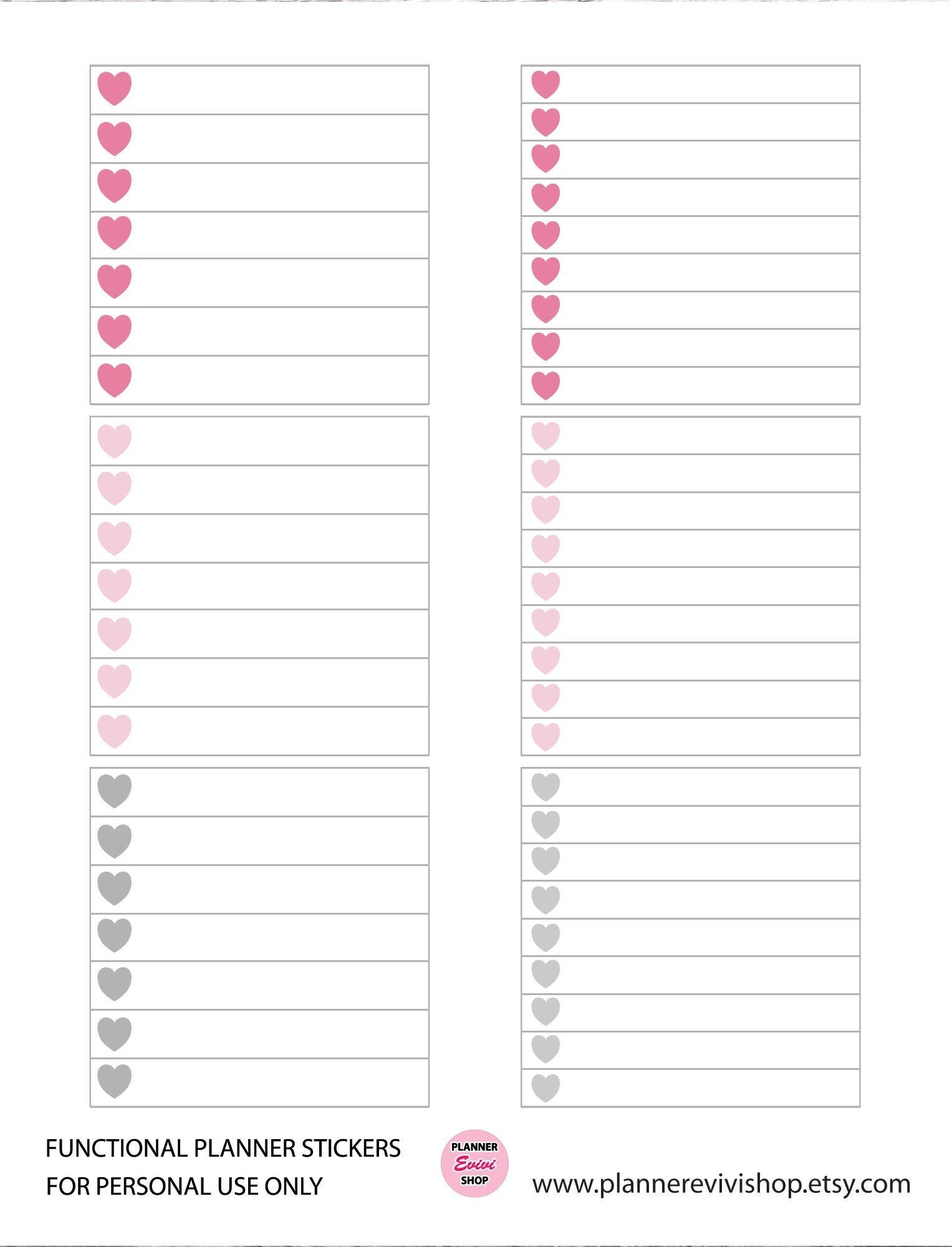 Printable Sticky Notes Printable Post It Notes, Planner Stickers ...