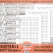 Erin Condren Full Boxes for Weekly Monthly Spread Printable Stickers ...