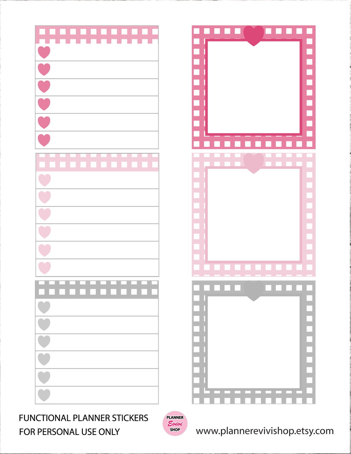 Printable Sticky Notes Printable Post It Notes, Planner Stickers ...