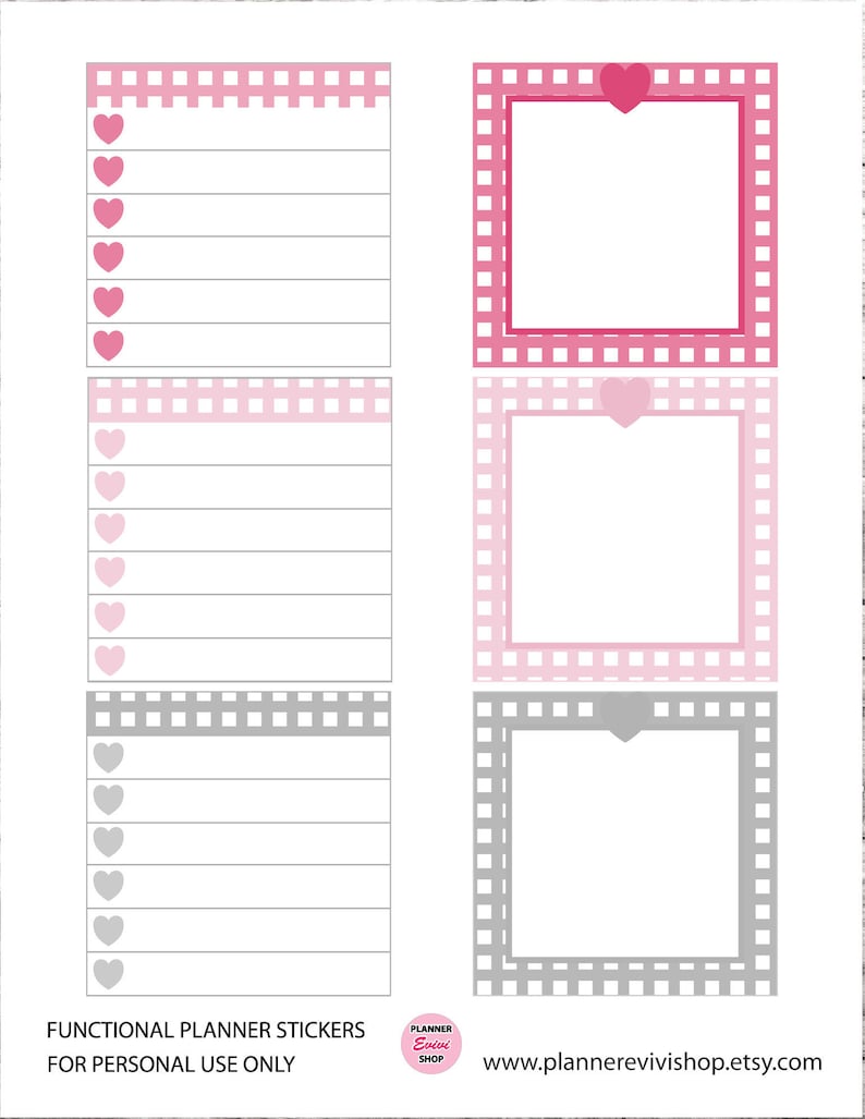 Printable Sticky Notes Printable Post It Notes, Planner Stickers ...