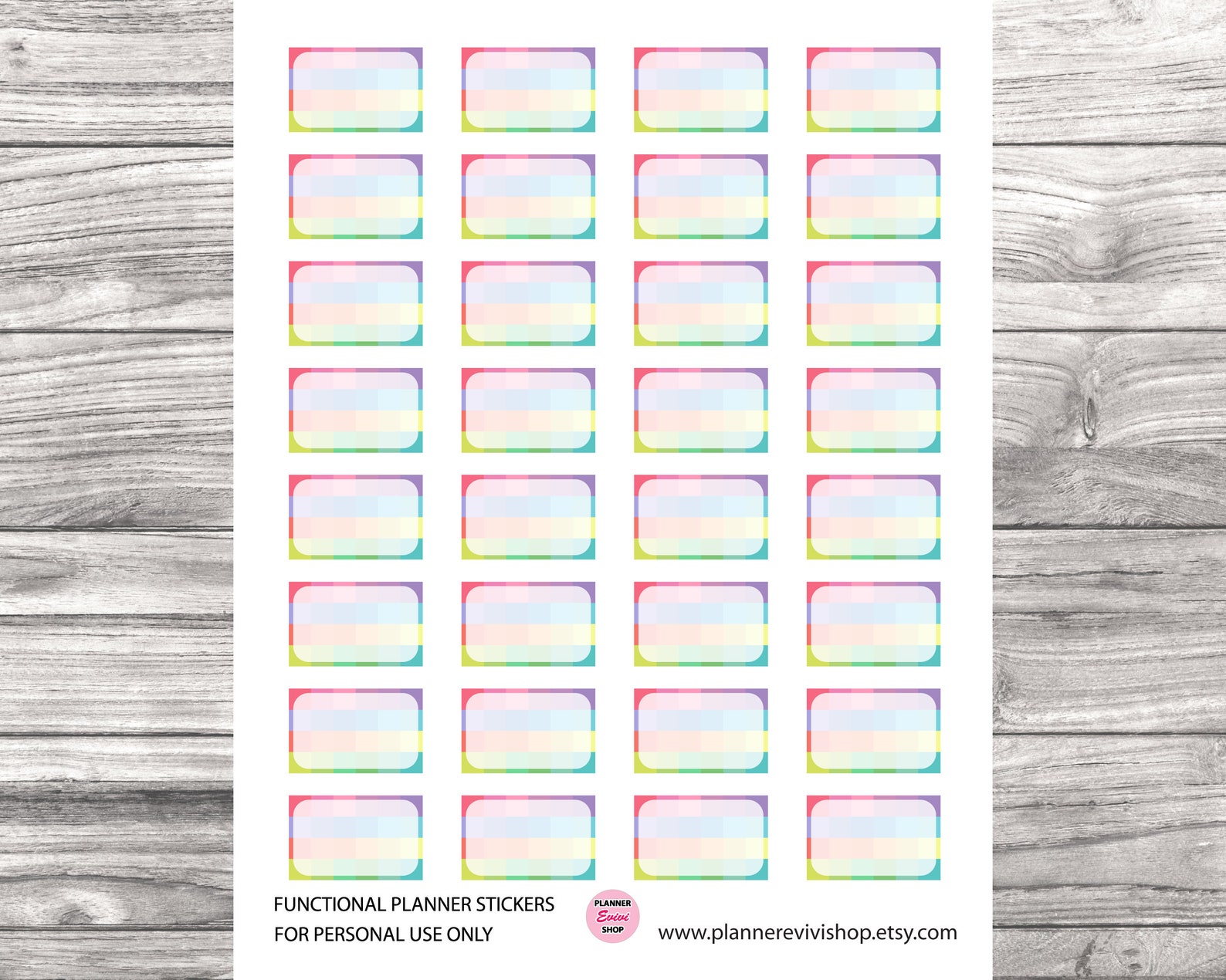 Erin Condren Full Boxes for Weekly Monthly Spread - Printable Stickers ...