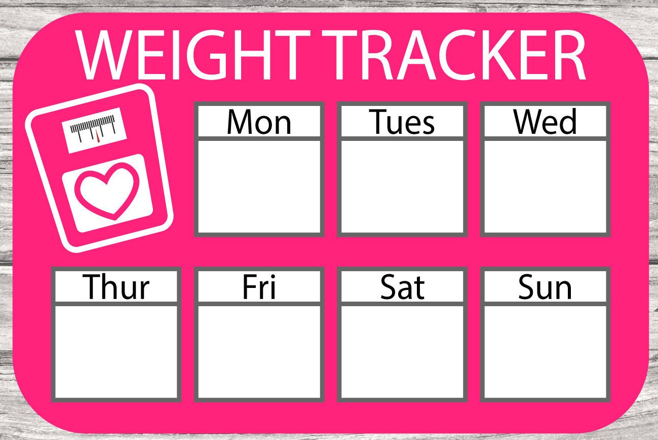 Weight Loss Tracker, Habit Tracker Stickers, Printable Planner Stickers ...
