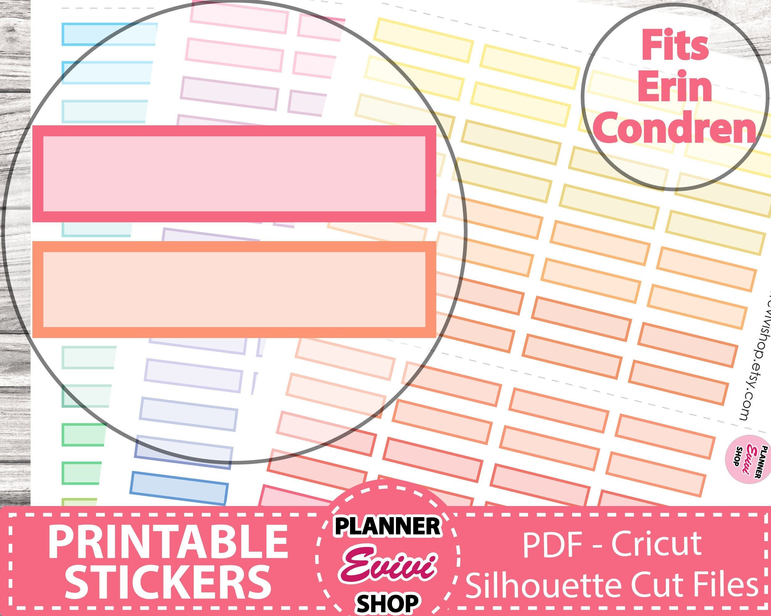 Blank Labels, Printable Planner Stickers, Printable Planner Headers ...