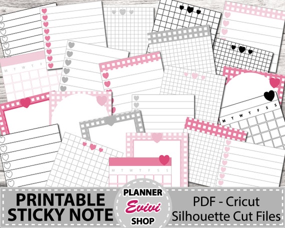 Printable Sticky Notes Printable Post It Notes Planner - Etsy