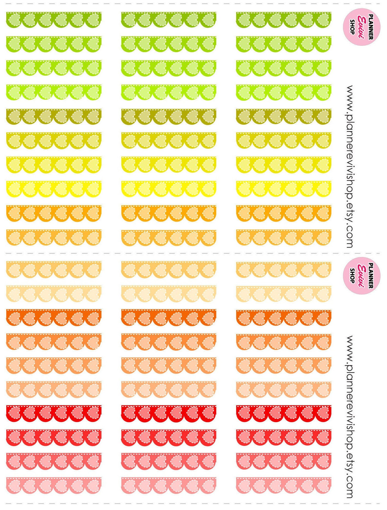 Checklist Printable Planner Stickers Heart Checklist to Do - Etsy