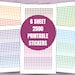2500 Micro Dot Planner Stickers/tiny Dot Circles Printable Sticker/6 ...