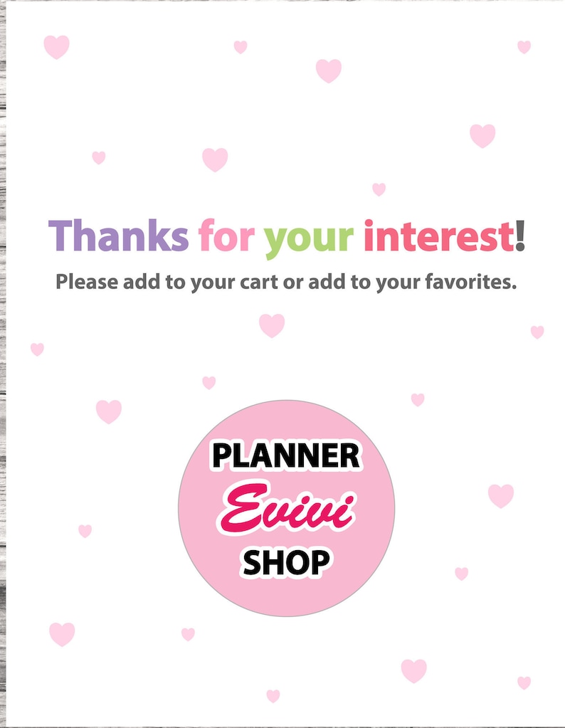 Erin Condren Full Boxes for Weekly Monthly Spread - Printable Stickers ...