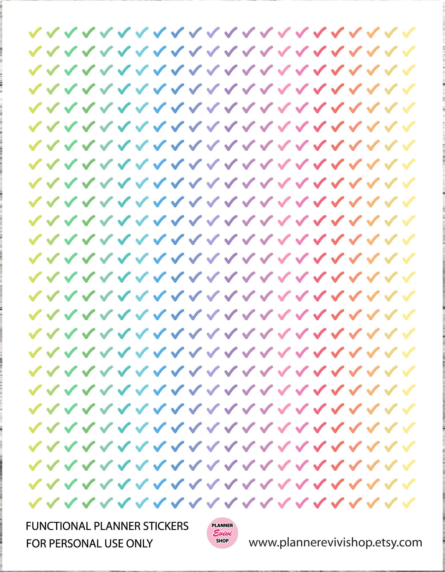 Printable Mini Check Mark Icons/planner Stickers/erin Condren/happy ...