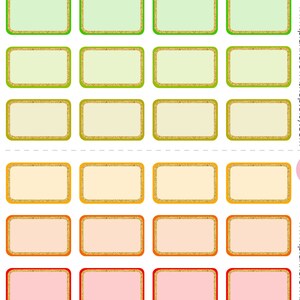 Printable Planner Box Stickers-glitters Half Box,erin Condren,happy ...