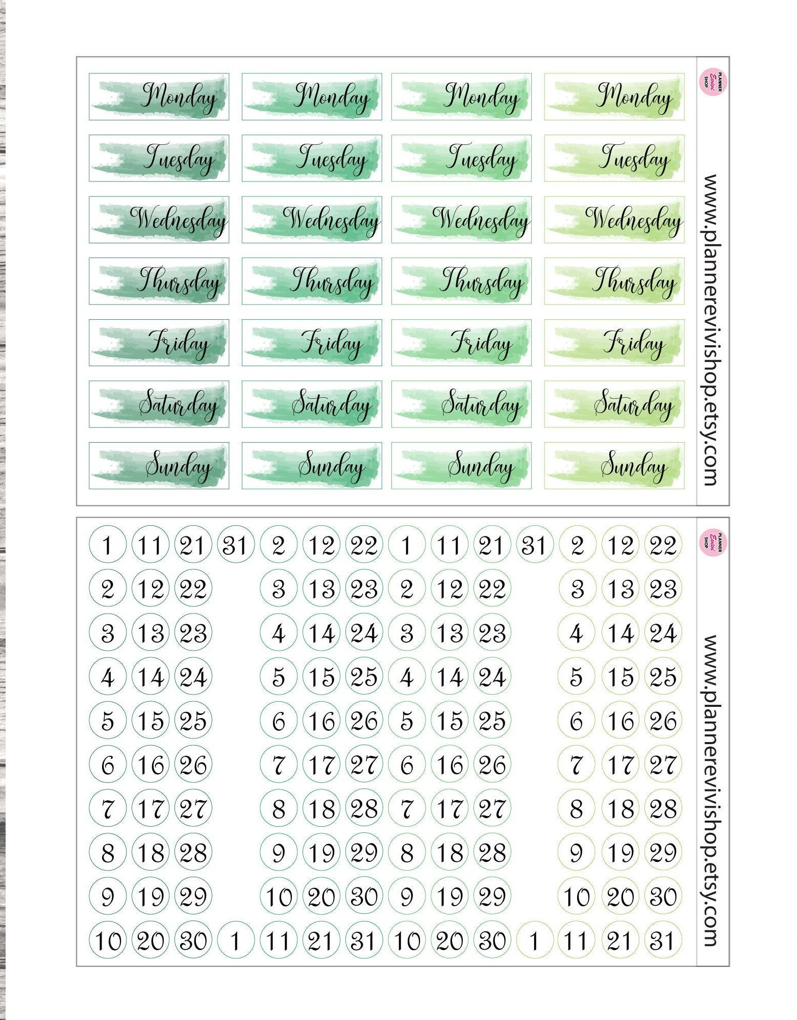 Date Cover Printable Planner Stickers, Erin Condren, Happy Planner ...