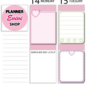 Full Boxes Fit the Erin Condren and Happy Planner Printable Stickers ...