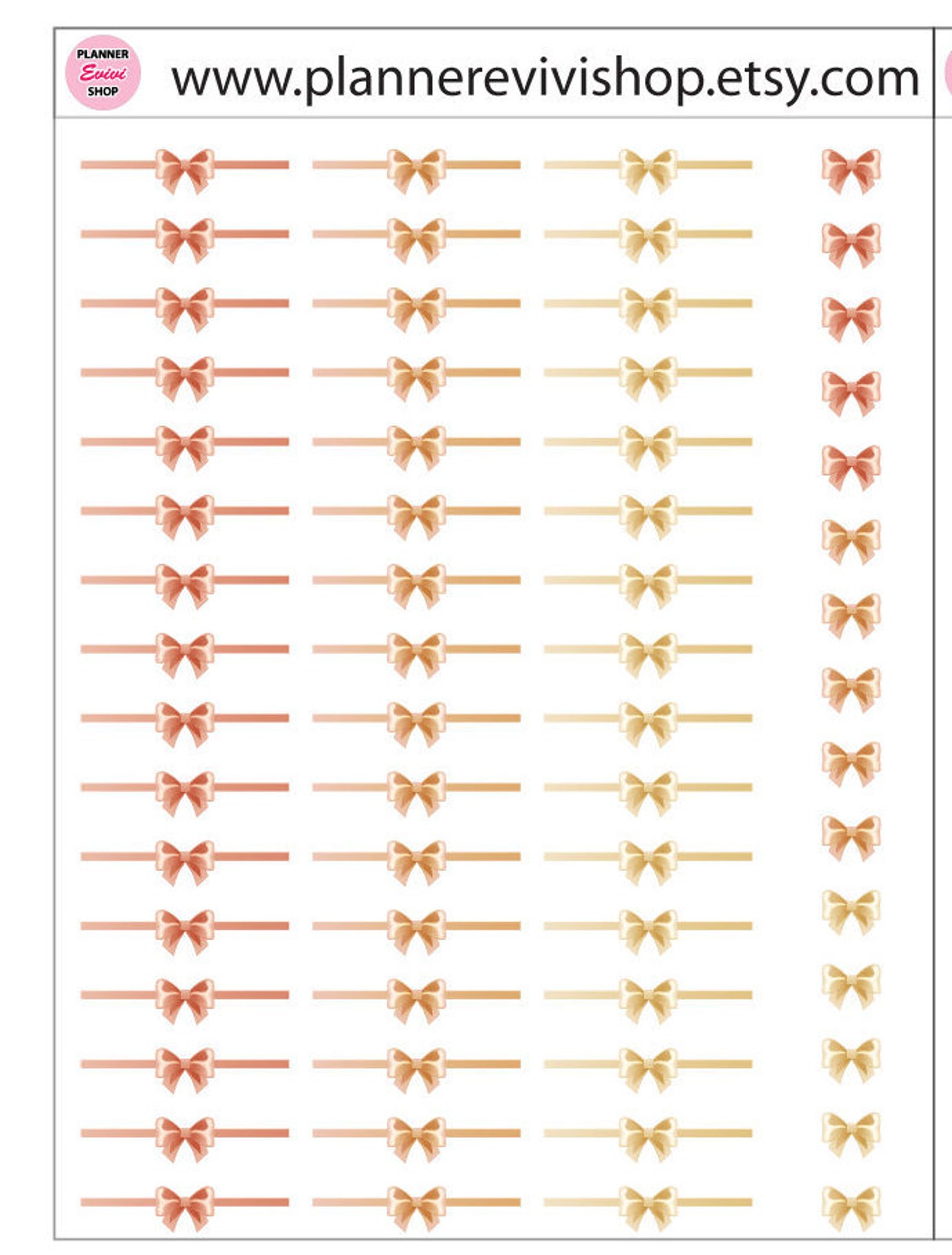 Hobonichi Weeks Divider Stickers, Printable Hobonichi Weeks Bow Border ...