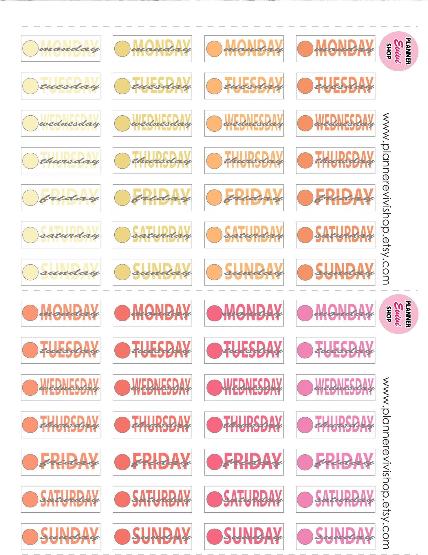 Today's Date, Date Cover Stickers, Printable Planne Stickers, Date ...