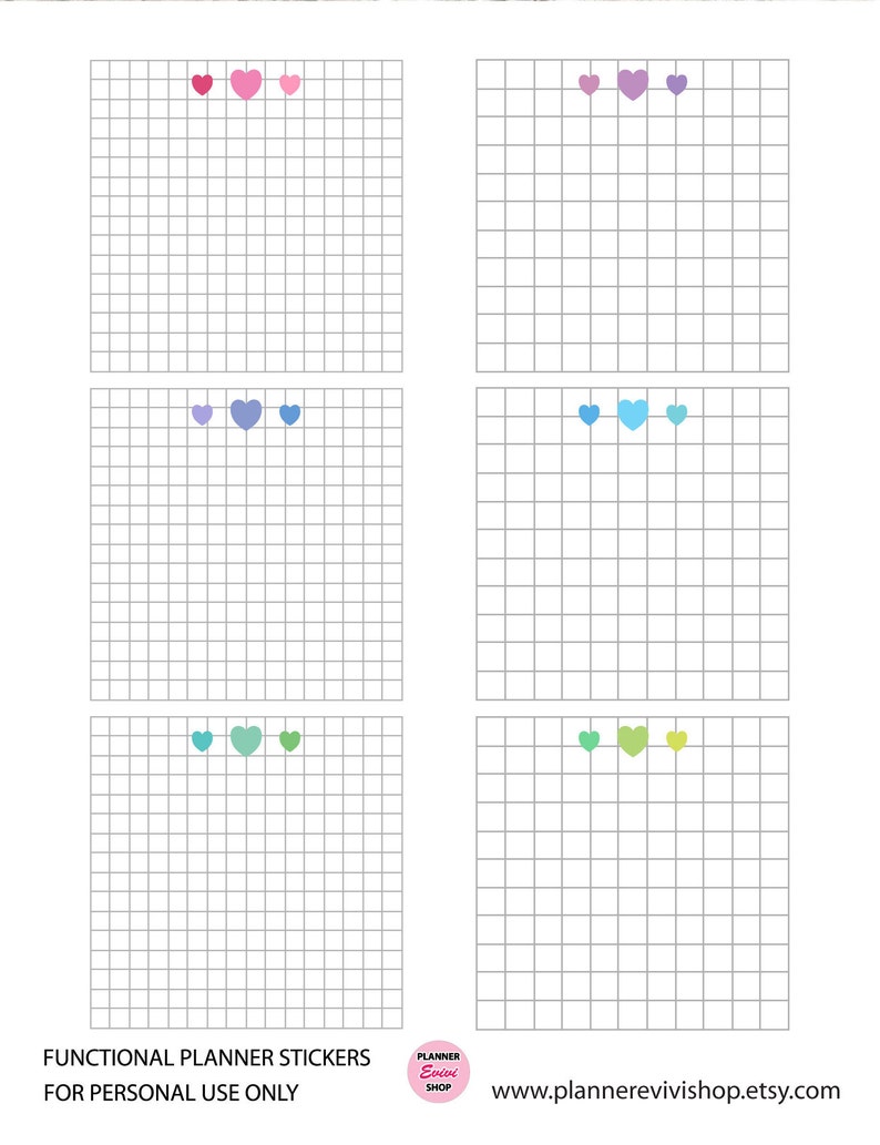 Sticky Note-rainbow Color Printable Planner Sticky Note Digital Sticky ...