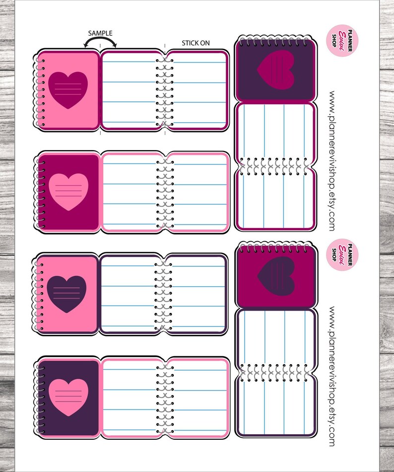3D Effect Sticker/printable Planner Stickers/erin Condren Planner ...