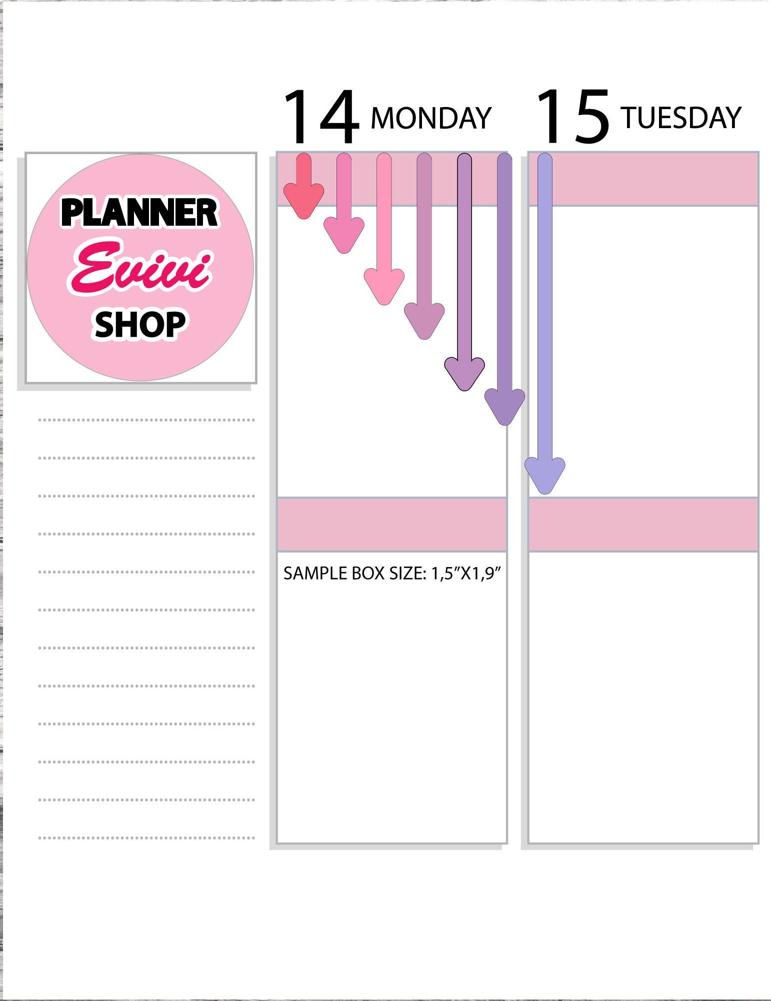 Rainbow Skinny Arrow/printable Planner Stickers/printable - Etsy