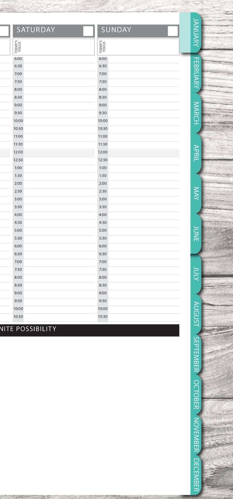 Passion Planner Large Monthly Tabs, Passion Planner Printable Stickers ...