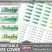 Date Cover Printable Planner Stickers Erin Condren Happy - Etsy