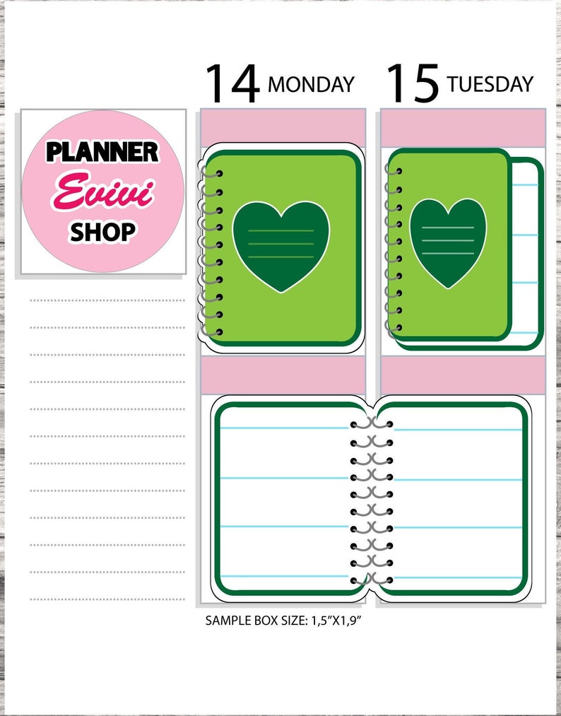 3D Effect Sticker/printable Planner Stickers/erin Condren Planner ...