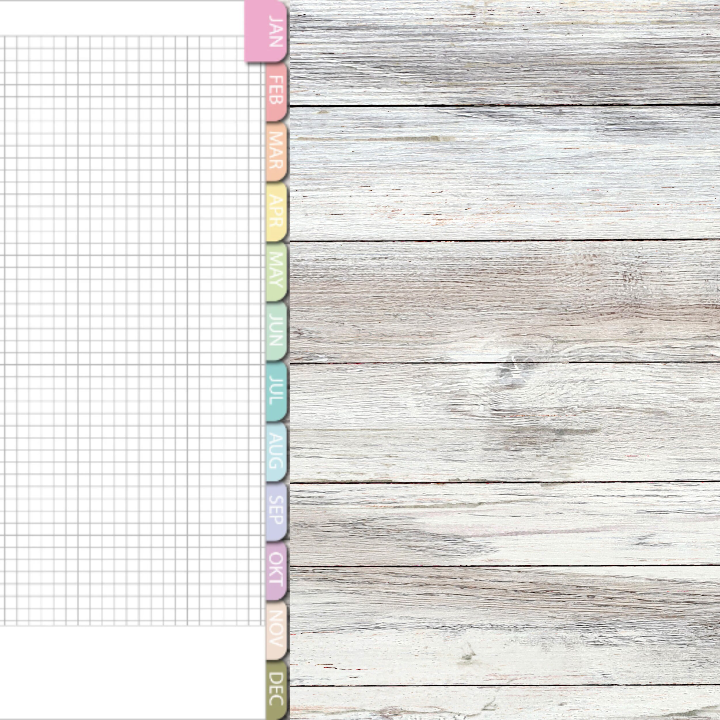 PLANNER TABS || Printable Stickers, Hobonichi Tabs, Tab Dividers ...