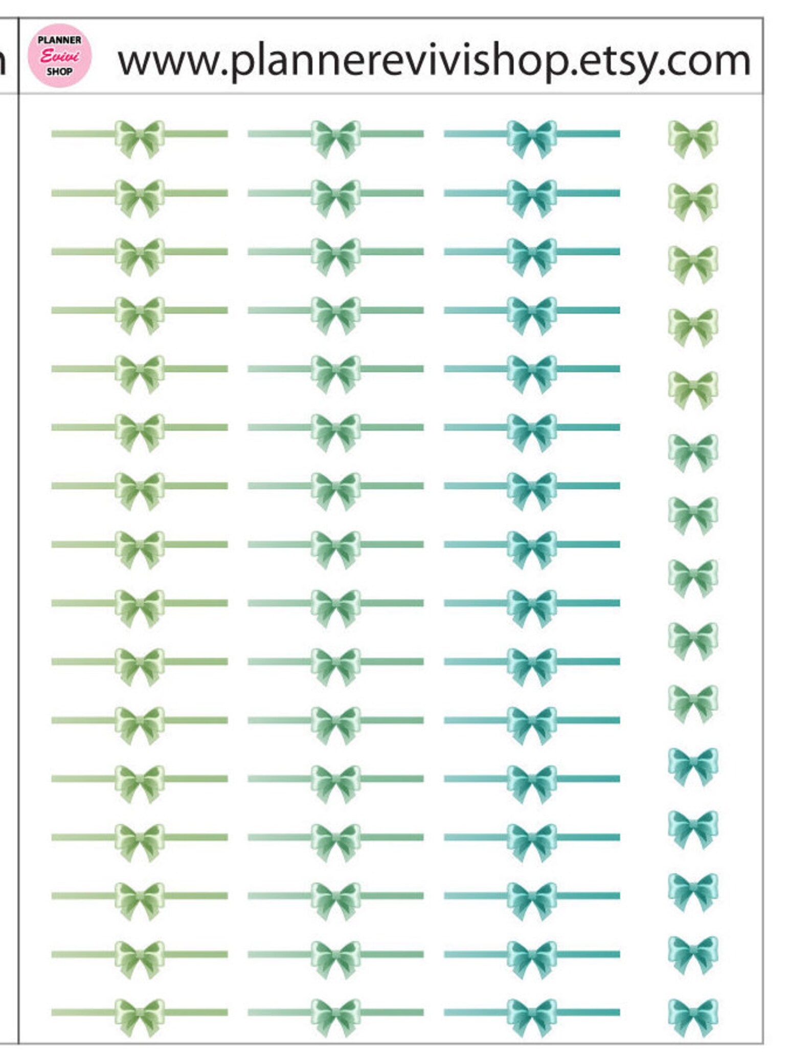 Hobonichi Weeks Divider Stickers, Printable Hobonichi Weeks Bow Border ...