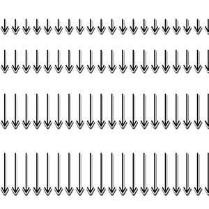 Skinny Arrow Planner Stickers Printable, FOILED Arrow Doodles, Hourly ...