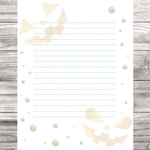 Printable Halloween Stationary/a4 Stationary/digital Paper Instant ...