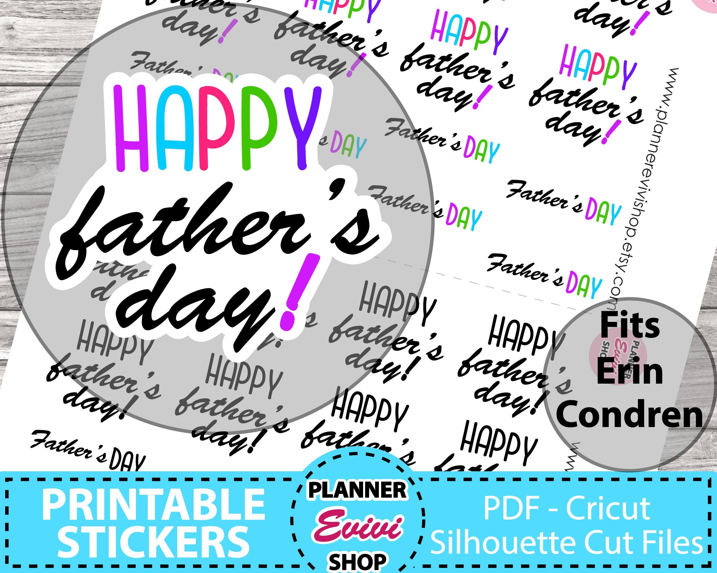 Happy Father's Day Stickers,happy Father's Day Planner Stickers,laptop ...