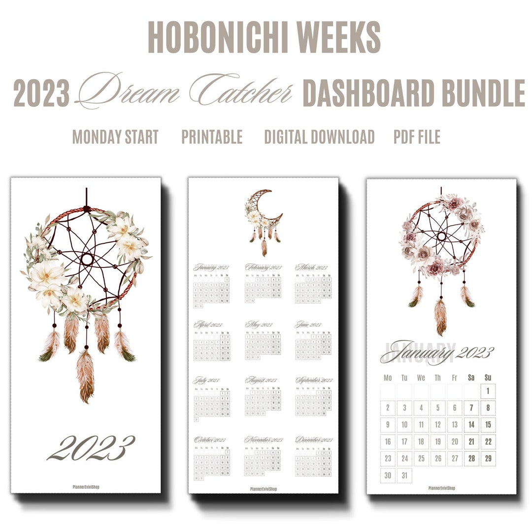 HOBONICHI WEEKS 2023 Dream Catcher Dashboard Bundle / Hobonichi ...