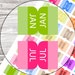 Erin Condren Monthly Tabs, Printable Planner Stickers, Divider Tabs ...