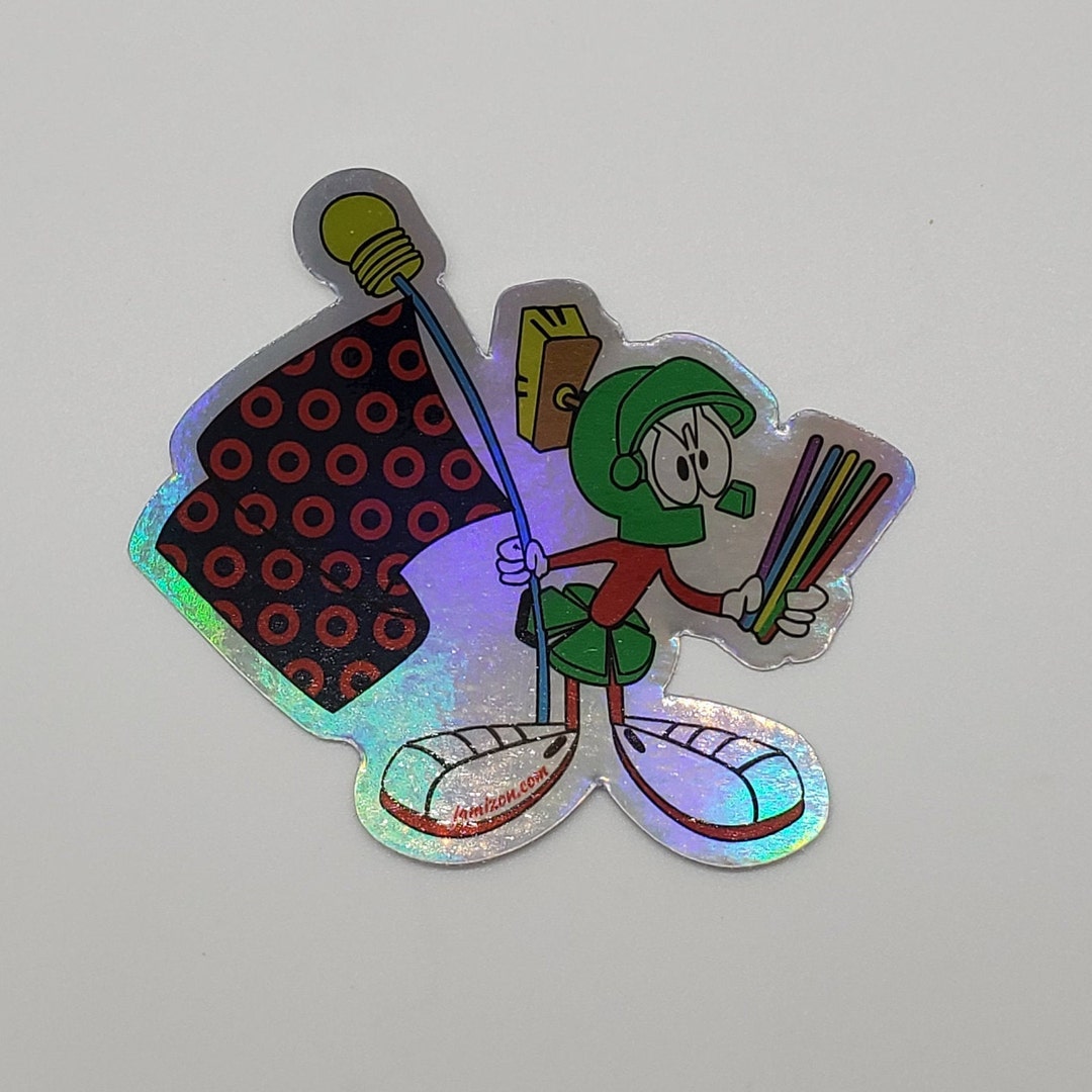 Martian Monster Holographic Sticker - Etsy