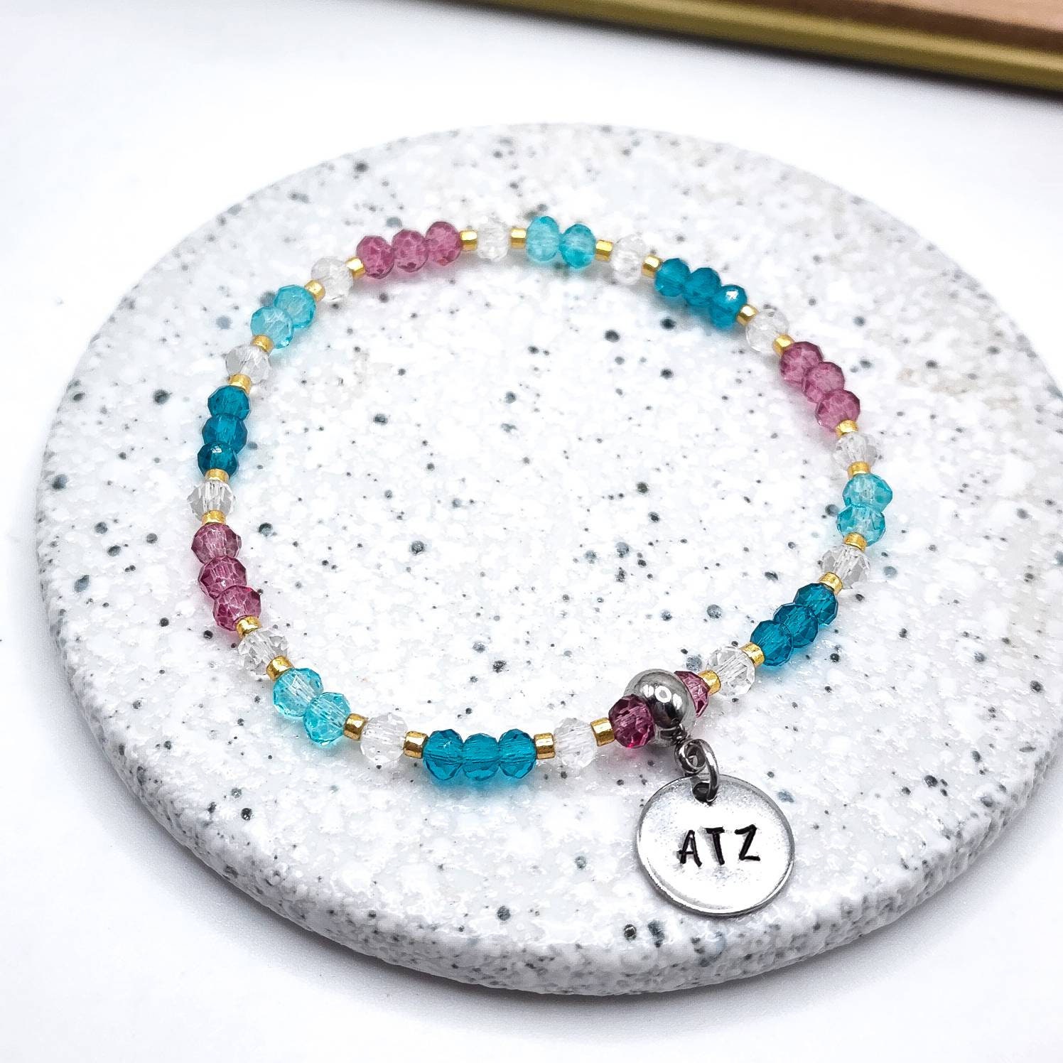 Custom Ateez Atiny Morse Code Beaded Bracelet Kpop Inspired | Etsy