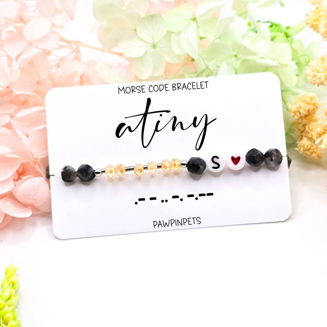 Atiny Morse Code Bracelet: Kpop Fan Gift, Hidden Message - Etsy